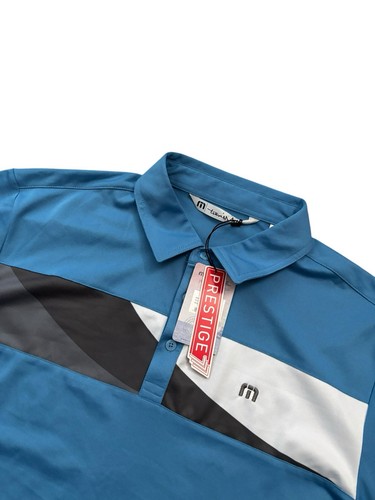 NEW Travis Mathew Shirt Mens Size Large Cendre Blue Foust Golf Polo ...