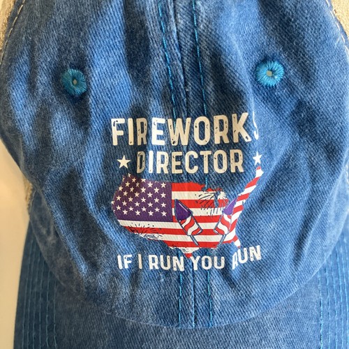 Fireworks Director If I Run You Run Adjustable Baseball Cap Hat Men ...