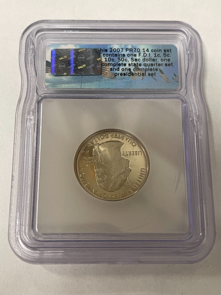 2007-S Silver Proof UTAH Quarter ICG PR-70 DCAM FDOI 14 PC PF SET 95/489 25C | eBay
