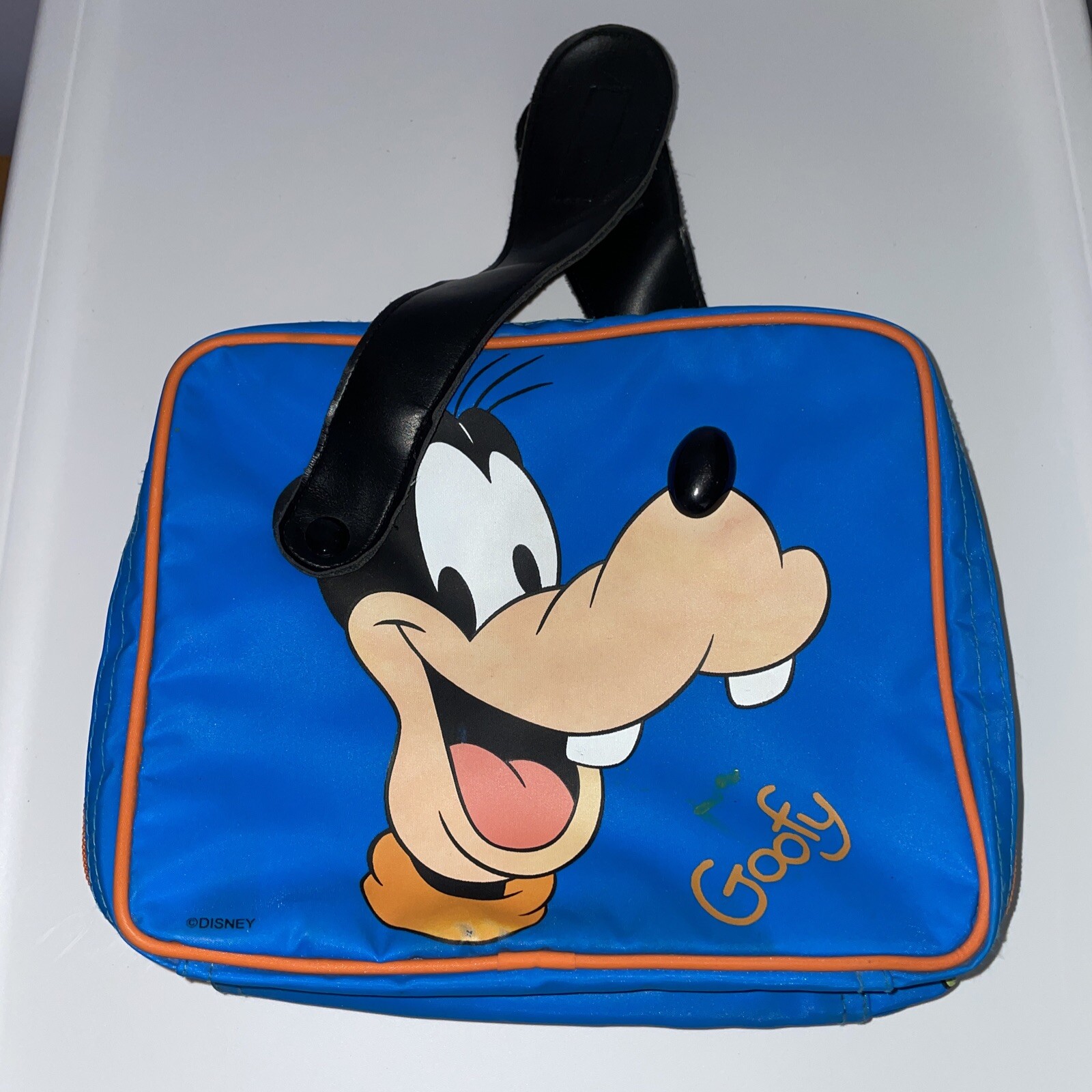Disney Goofy Lunch Box Blue Soft Floppy Ear Handles Vintage 1990s | eBay