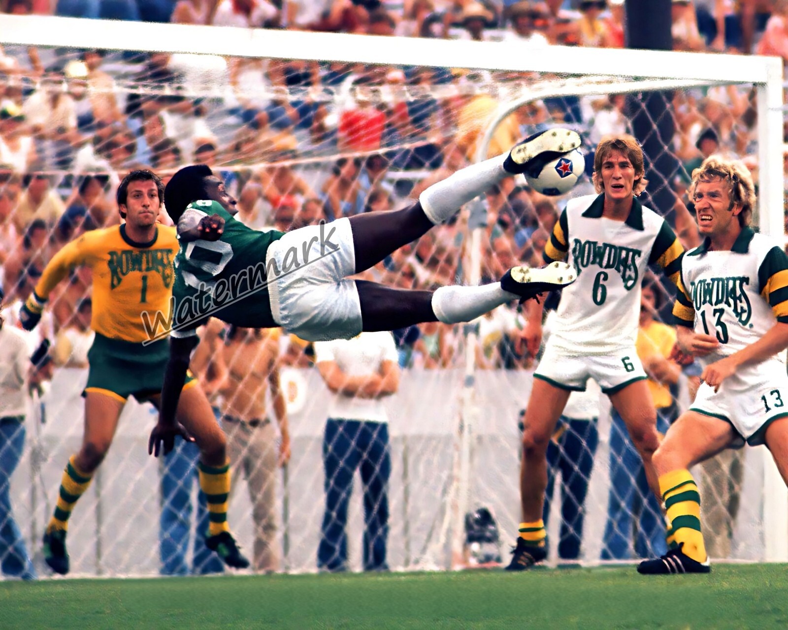 NASL New York Cosmos Pele Game Action Color 8 X 10 Photo Picture | eBay