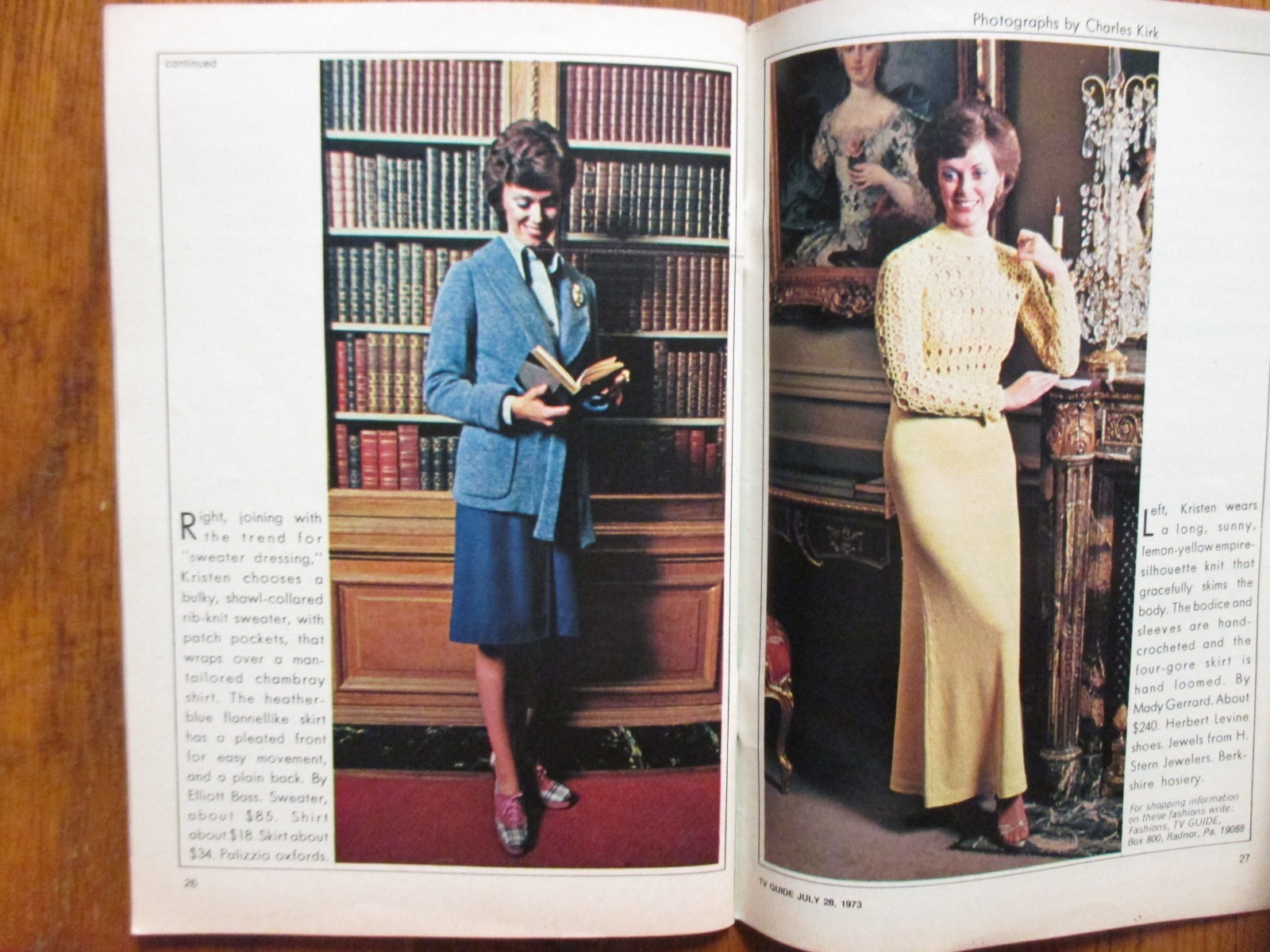 July-1973 TV Guide(DENISE ALEXANDER/FARRAH FAWCETT/KRISTEN BANFIELD ...