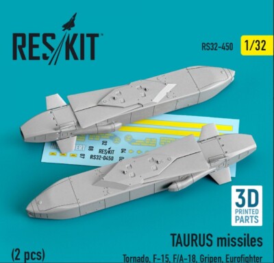 Reskit RS32-0450 1:32 TAURUS missiles Tornado, F-15, F/A-18, Gripen ...