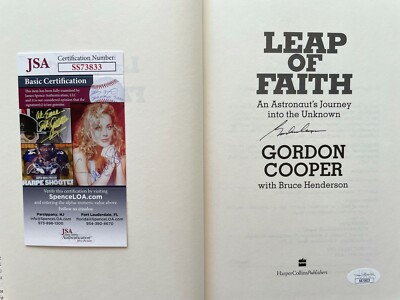 Gordon Cooper autographed signed autograph auto Leap of Faith hardcover ...