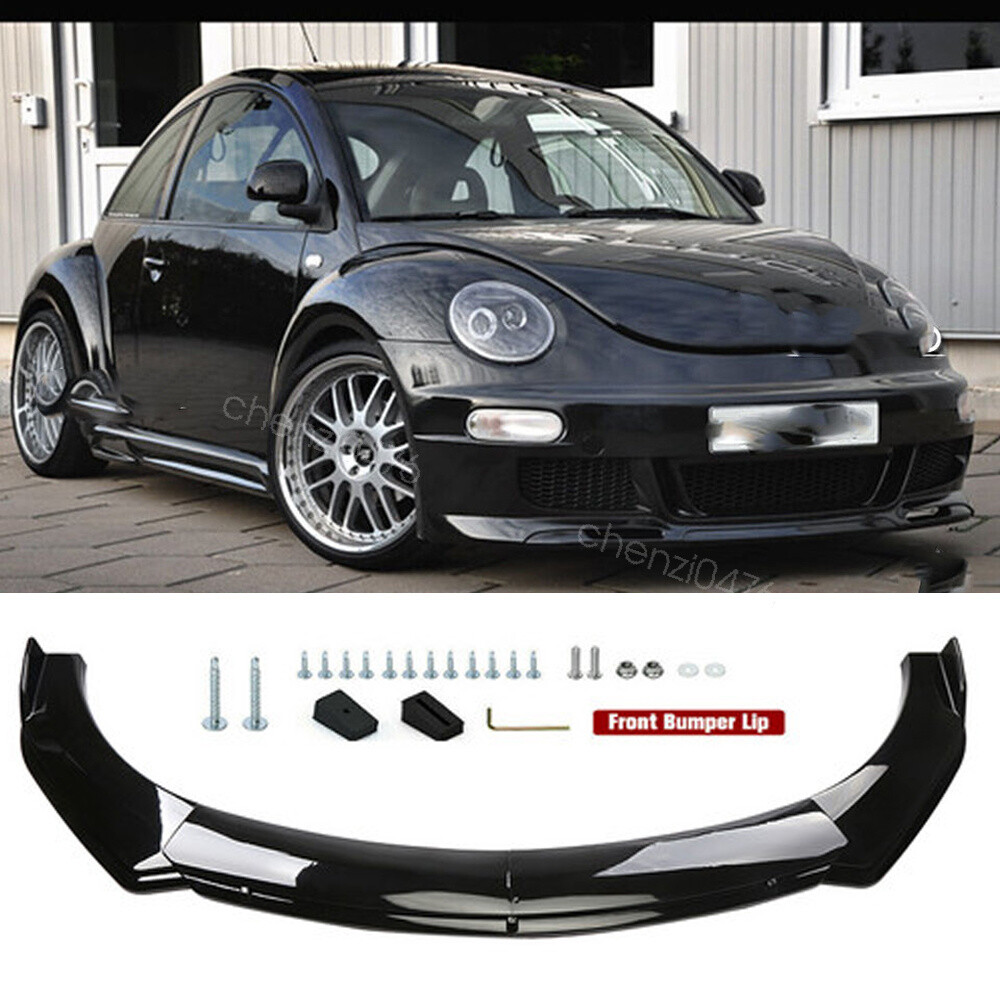 For Volkswagen Beetle Gloss Black Car Front Bumper Chin Lip Spoiler ...