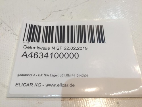 Original Mercedes Gelenkwelle Kardanwelle G-Modell G63 AMG W463 ...