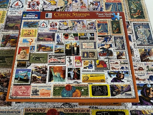 White Mountain Puzzle Classic Stamps 550 Pieces Complete | eBay