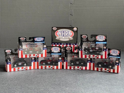 M2 Machines NHRA Drag Racing Set of 6 w/ Display Sleeve Cheyenne Camaro ...