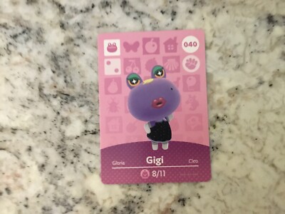 GIGI #040 Animal Crossing Amiibo Authentic Nintendo Mint Card From ...