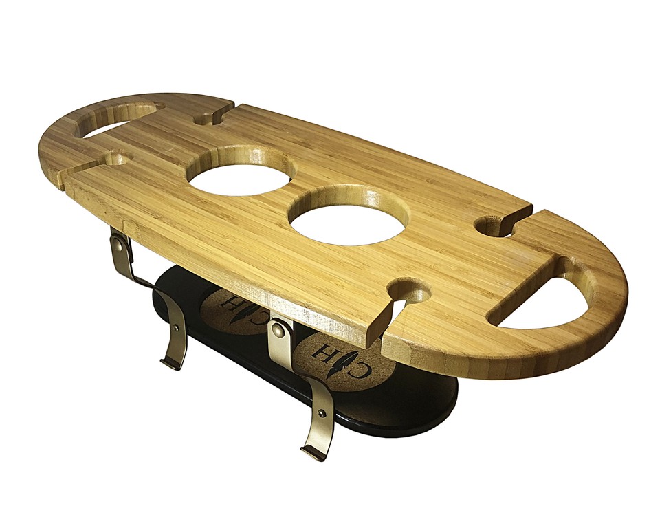 Wine Caddie Serving Tray Condiment Glass Caddy Nook Party Serving Tray ...