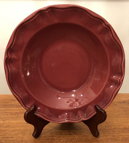 VTG Varages France Luberon Burgundy Plum Red Soup Salad Bowl 9.25 ...