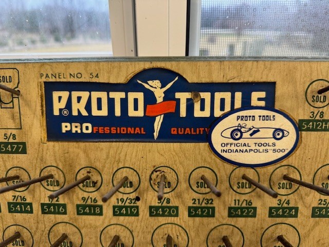 Vintage PROTO Tools Sockets & Ratchets Indy 500 Store Display Rack ...