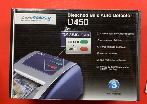 AccuBANKER D450 Bleached Bills Auto Detector - for sale online | eBay