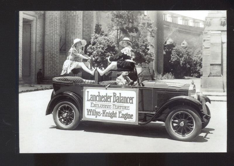 REAL PHOTO WILLYS KNIGHT ENGINE LANCHESTER BALANCER ADVERTISING ...