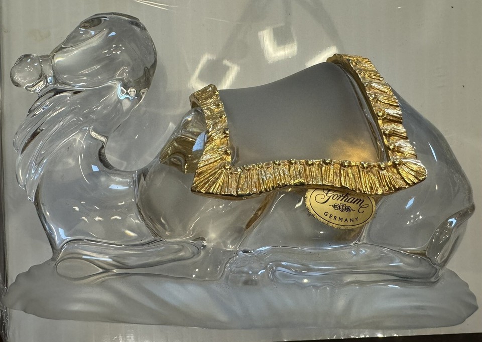 GORHAM Crystal and Gold Nativity Set | eBay