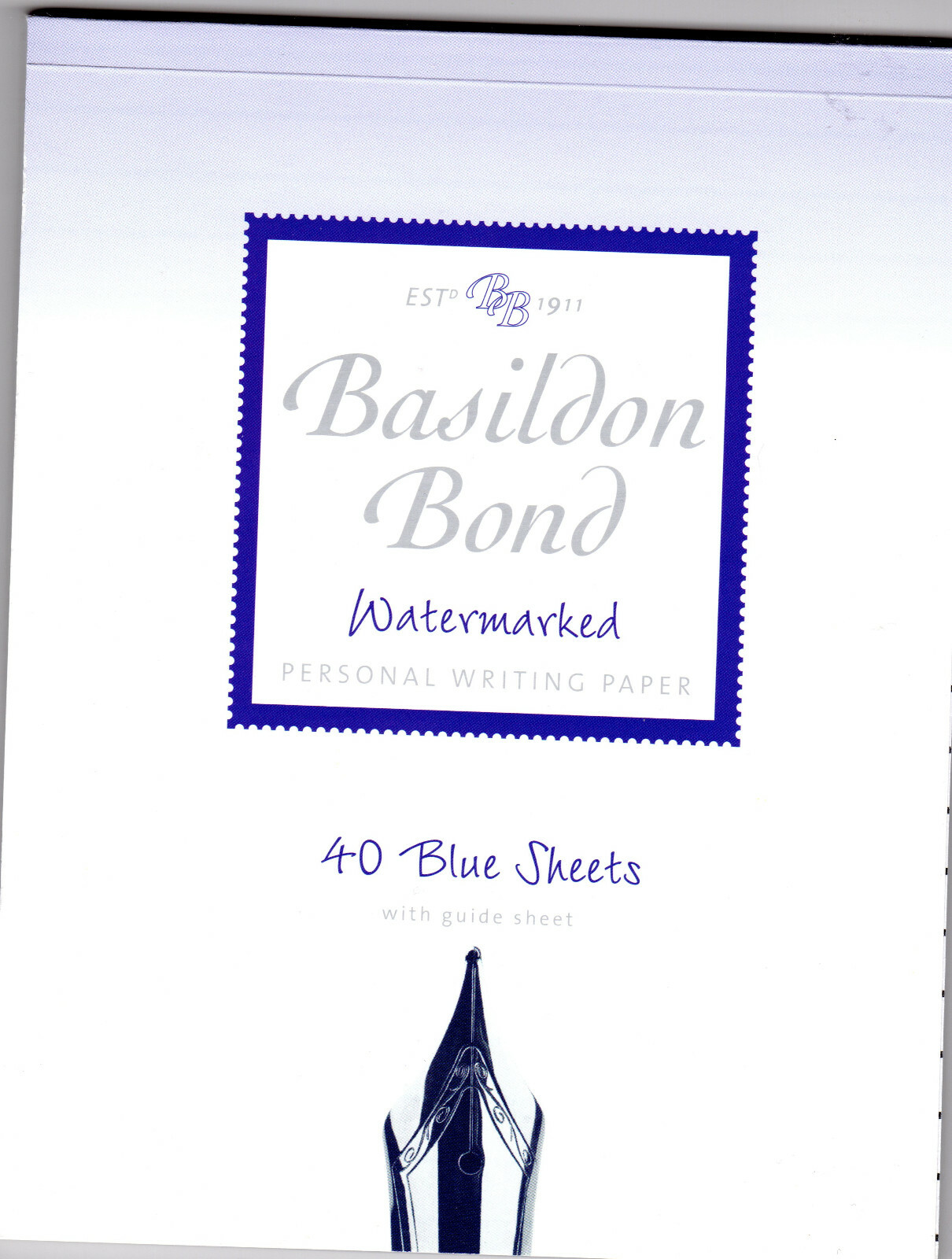 Basildon Bond Writing Pad Blue colour Small Size 2 (137mm x 178mm pad ...