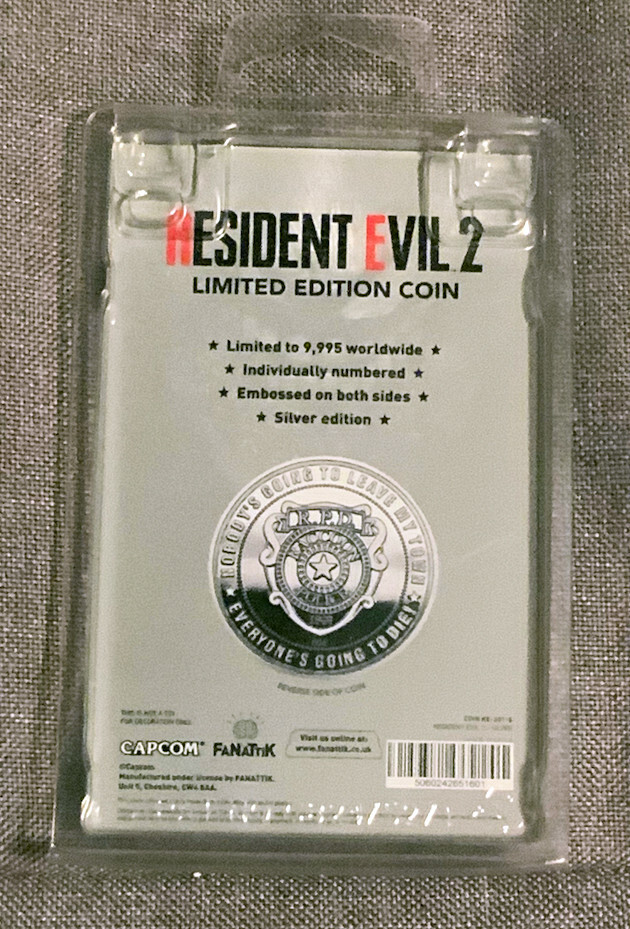 Resident Evil Limited Edition Coin - Silver Edition Limited - NEW | eBay
