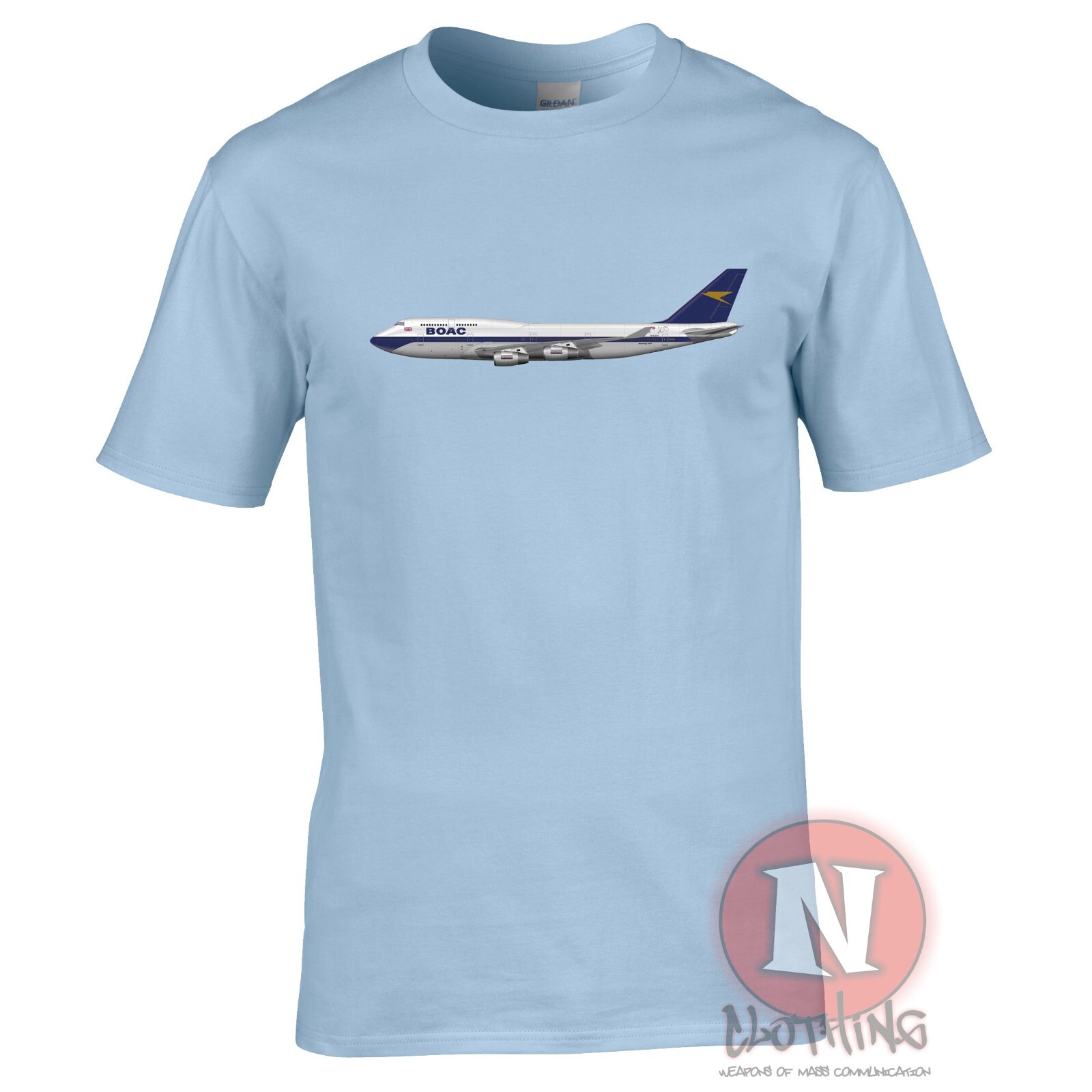 BOAC 747 t-shirt BA anniversary livery plane spotters airline crew ...