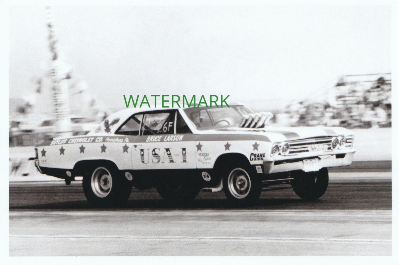Vintage Drag Racing-Bruce Larson's USA-1966 A/FX Chevelle-SMOKERS ...