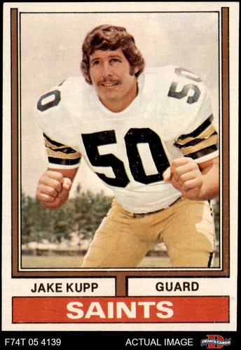 1974 Topps #204 Jake Kupp Saints Washington 8 - NM/MT | eBay