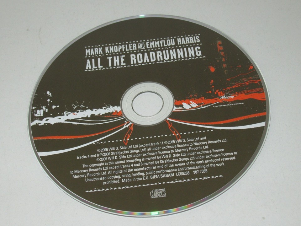 Mark Knopfler And Emmylou Harris / all the Roadrunning (Mercury 9877385 ...