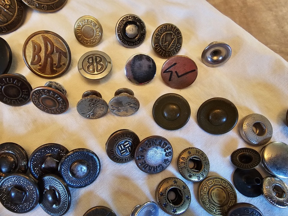 Vintage Metal Buttons & Jean Rivets | eBay
