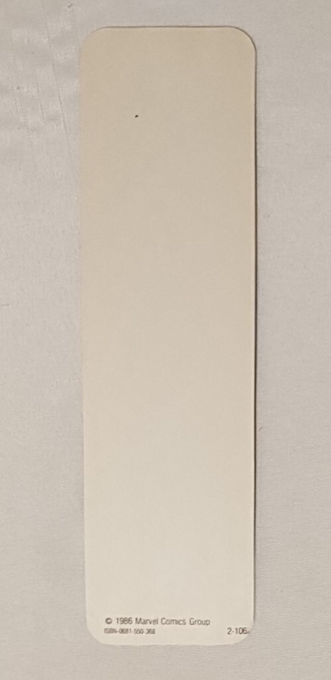 1986 One Stop Posters Marvel Comics Captain America Bookmark BRAND NEW ...
