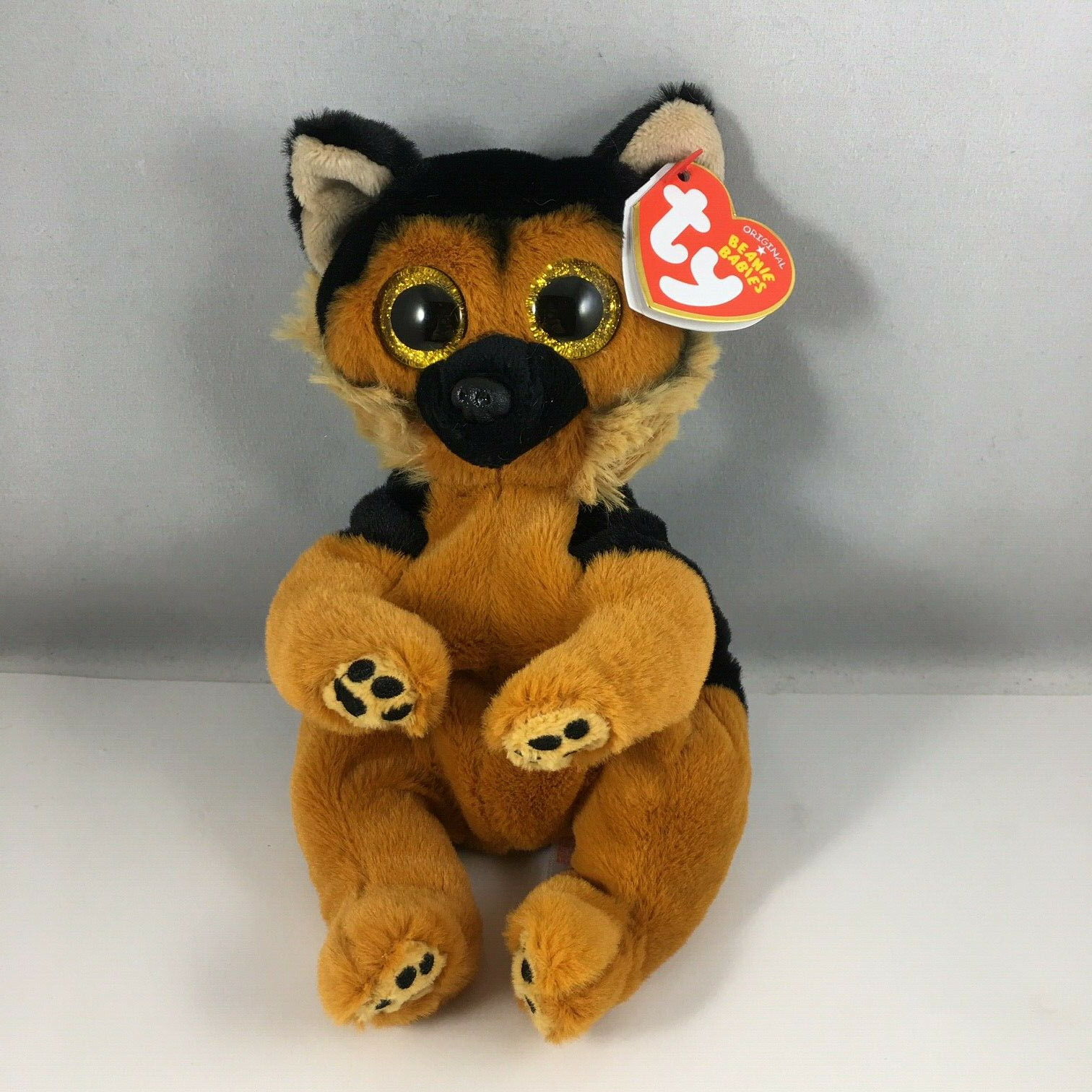 Ty Beanie Baby Bellies - ACE the German Shepherd (6 inch) Stuffed Plush ...