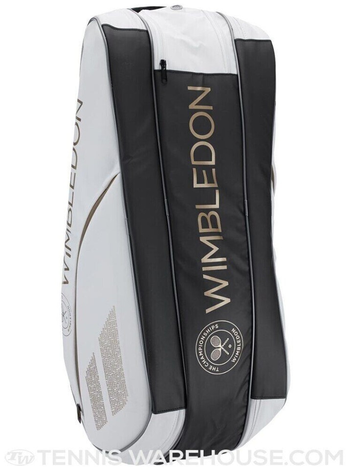 Babolat Tennis Bag Wimbledon Limited Edition White Gold Backpack For 6 ...