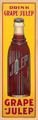 DRINK GRAPE-JULEP ADVERTISING POSTER | eBay