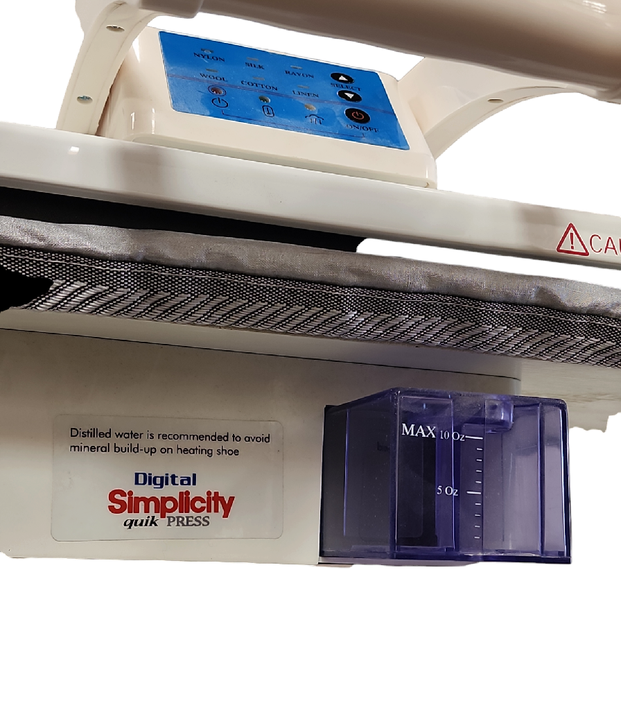 Simplicity SSP200 Digital Quick Press Steam Iron Fabric Graphics ...