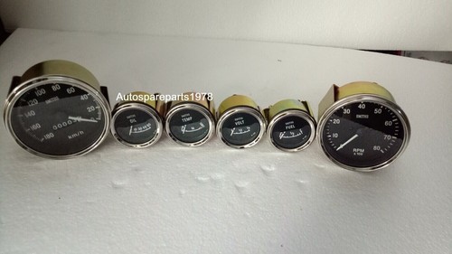 Smithskit 85mm mechanical 180-0KMH speedo 080RPM tacho 52mm electrical ...