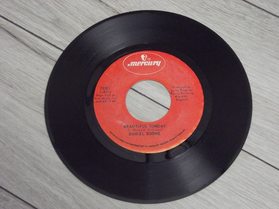 Daniel Boone Truly Julie / Beautiful Sunday Vinyl 7'' 45 RPM | eBay