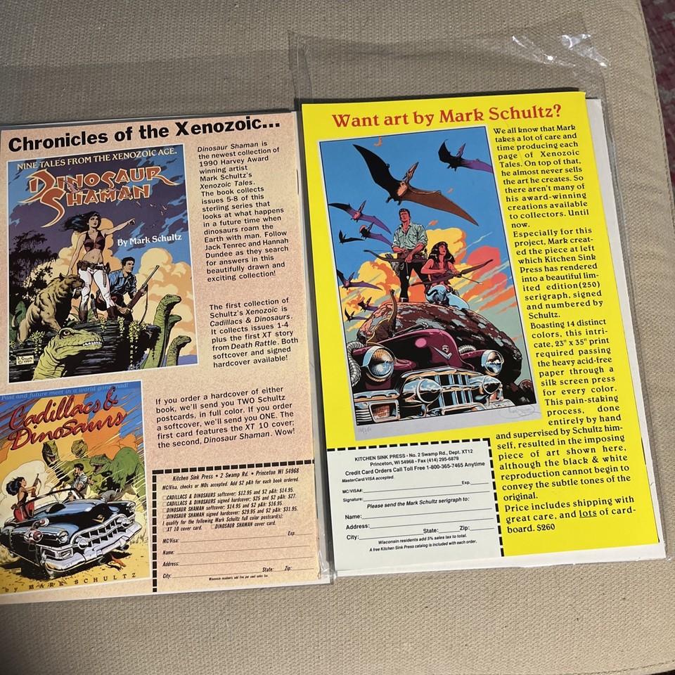 Xenozoic Tales #1-14 Complete Series Mark Schultz Kitchen Sink Comix ...