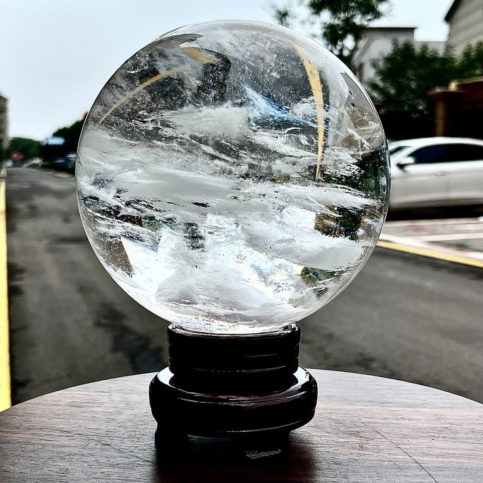 9.94LB Clear melting Quartz sphere Quartz White Crystal ball Healing | eBay