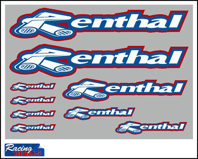 RENTHAL Stickers - Decals - Set of 9 High Quality Printed & Cut ...