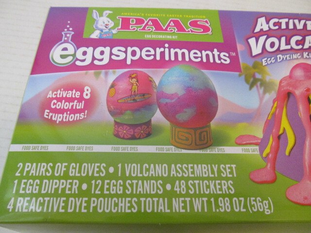 Paas Eggsperiments Active Volcano Egg Dyeing Decorating Kit | eBay