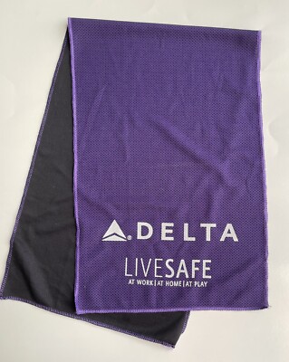 Delta Airlines Purple Polyester Athletic Cloth - LiveSafe with Widget ...
