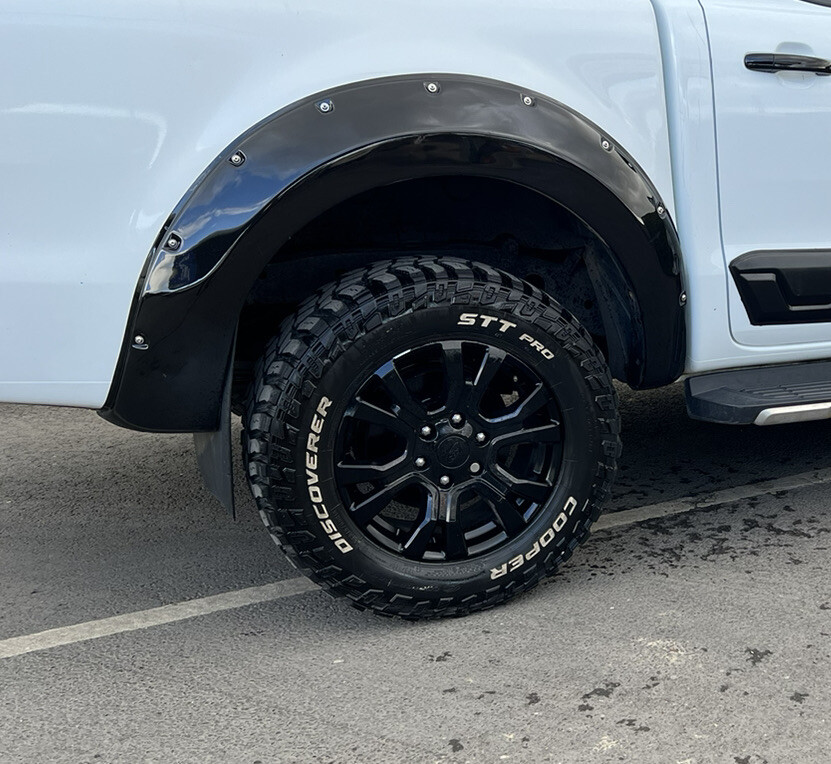 BEST FIT Gloss Black Raptor Extra Wide Arch Kit Ford Ranger 2016 - 2022 ...