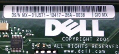 DELL CONTROL CARD/BOARD MX-01U571-12417-26A, PWB8D438, UL94V-0 GX B-VOA ...