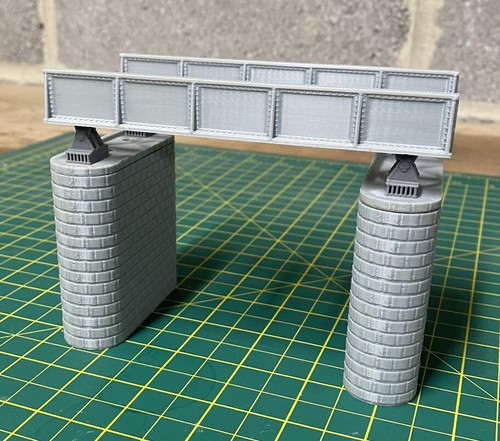 OO Gauge Model Railway Scenery Iron Girder Bridge 3D Printed 1:76 ...