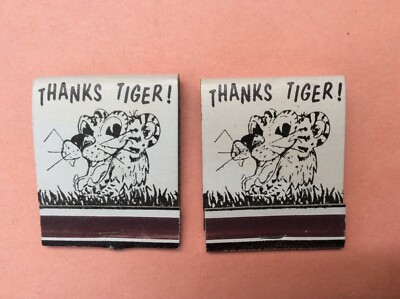 2-Vintage Funny Tiger Full Matchbooks. | eBay