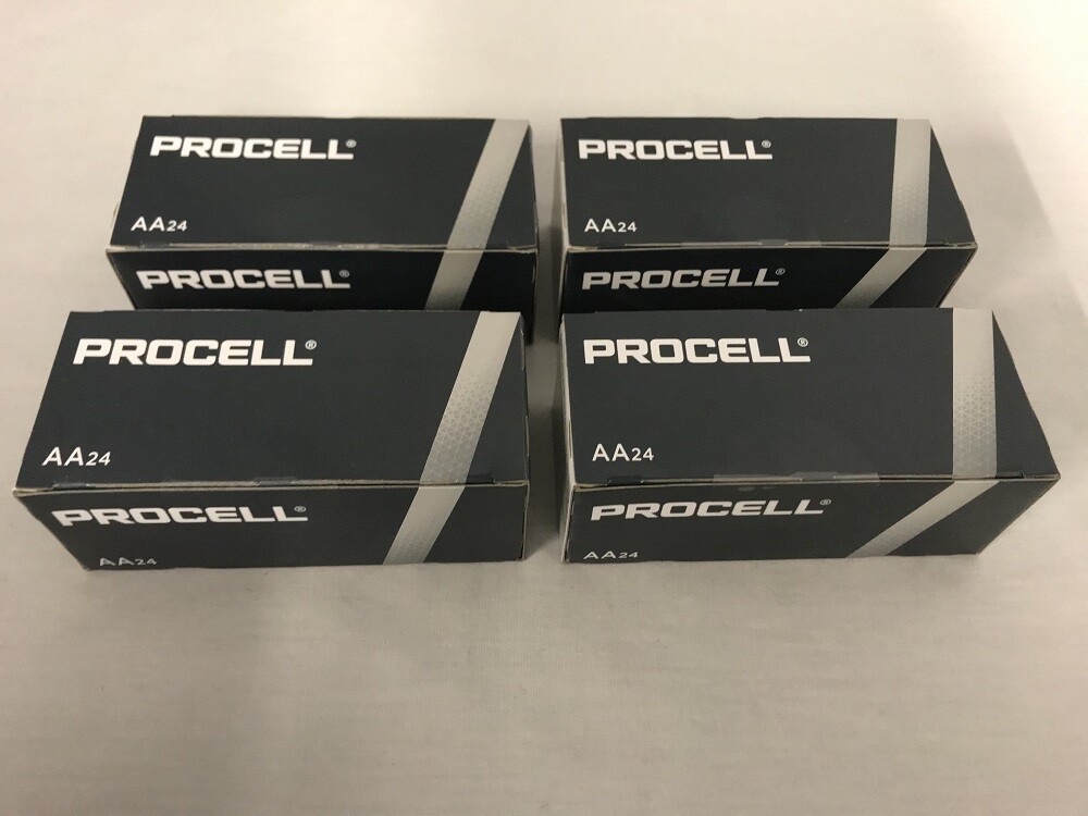 96 New AA Procell Alkaline Batteries by Duracell PC1500 EXP 2027 or ...