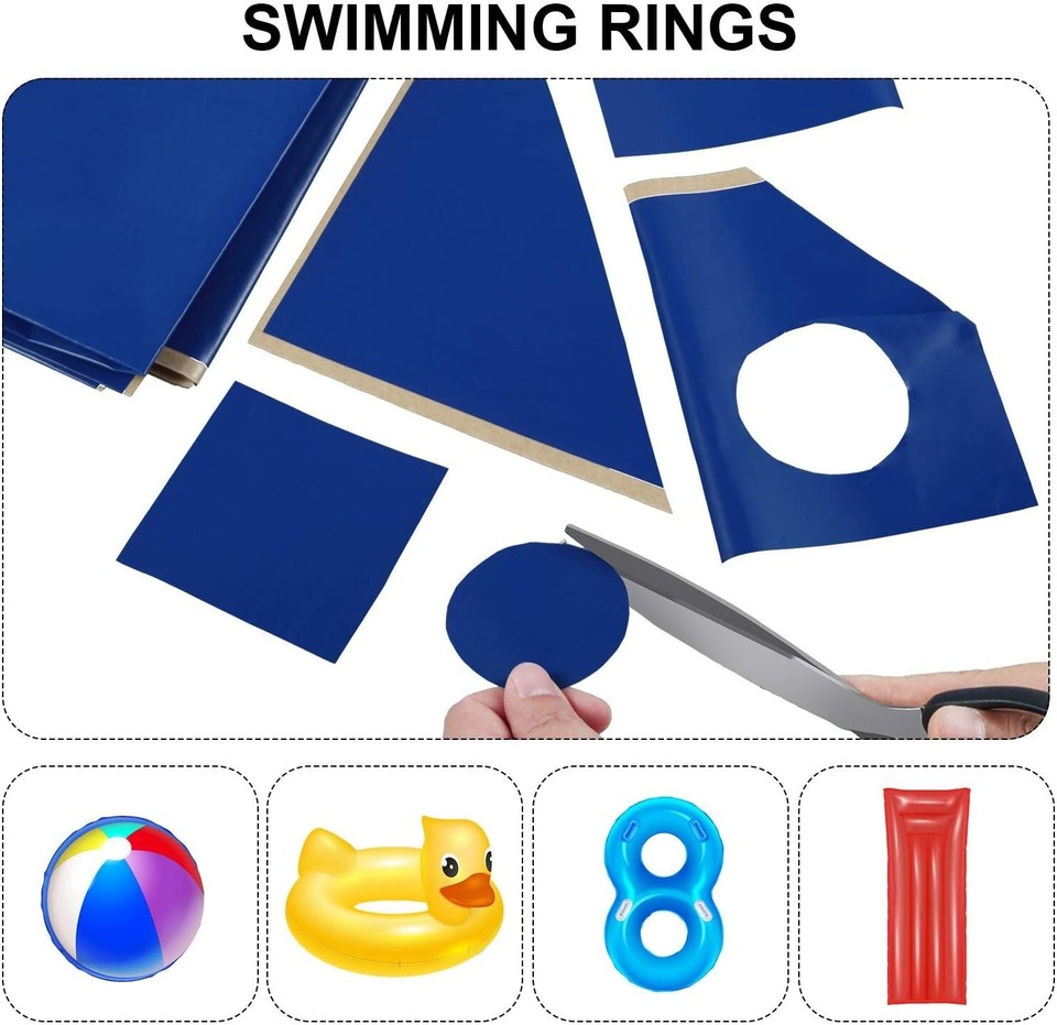 49 x 34 Inch Vinyl Pool Liner Patch Repair Patch For Vinyl Swimming ...