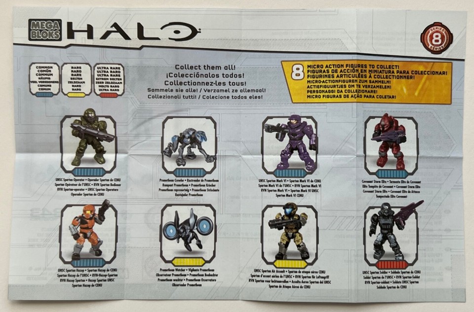 Mega Bloks Halo Series 8 Blue PROMETHEAN WATCHER Figure with Stand and ...