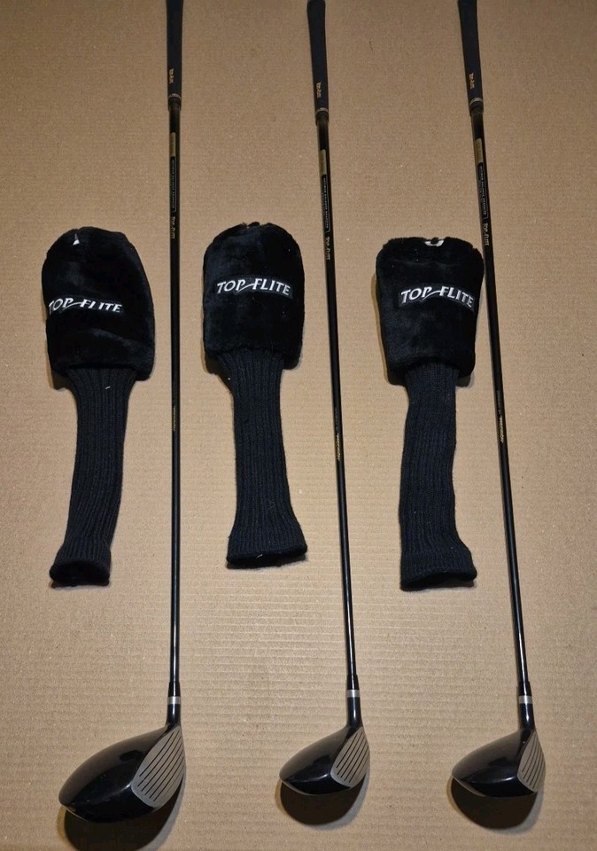 Top Flite 11 Piece Golf Club Set RH, 4-9 Irons, Putter, Wedge, & Driver ...