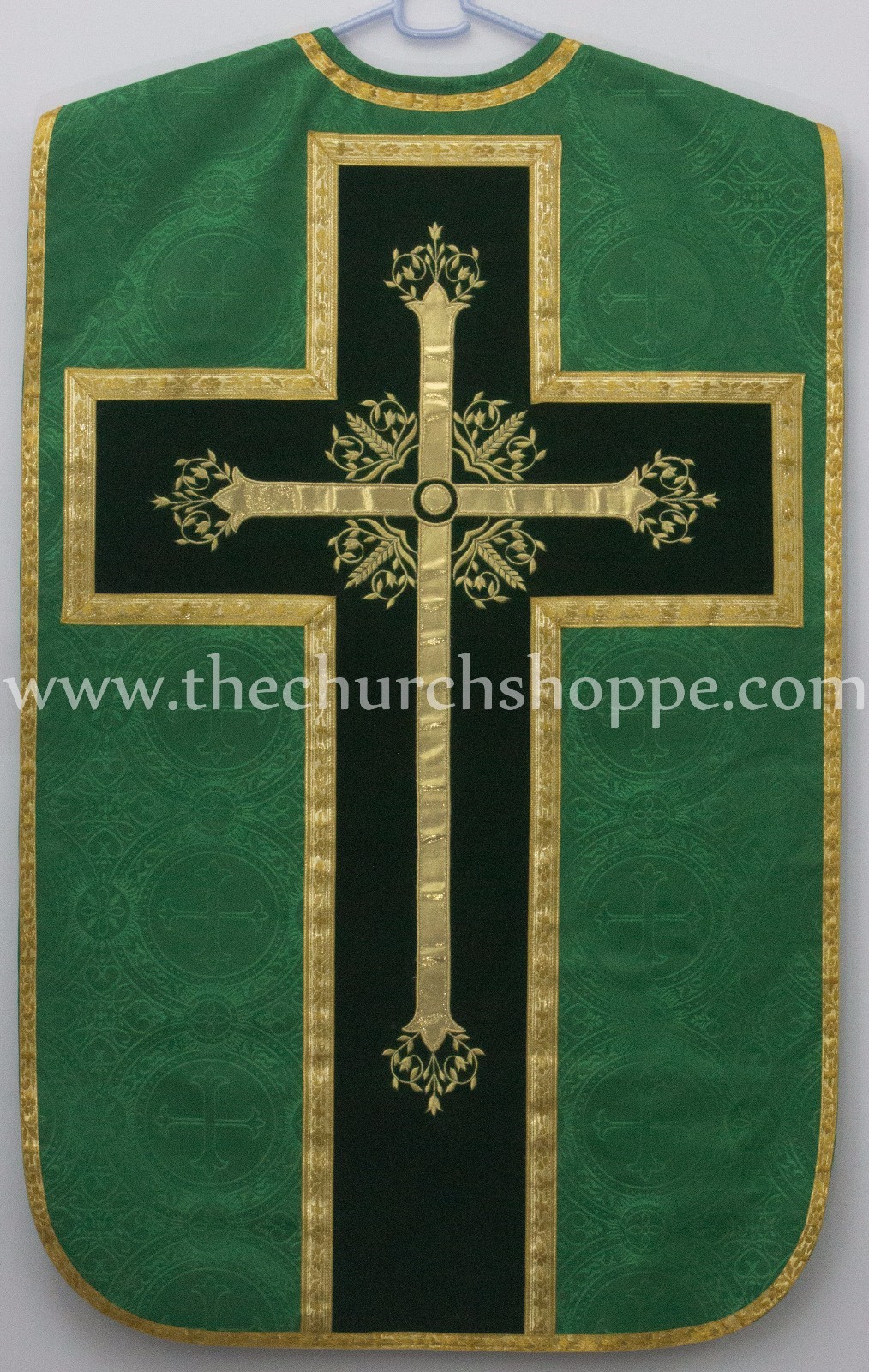 New Green Roman Chasuble Fiddleback Vestment Fiddleback and Mass set ...
