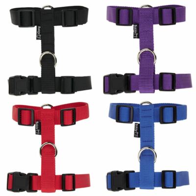 Bunty Adjustable Nylon Dog Puppy Fabric Harness Vest Anti Non Pull Lead ...