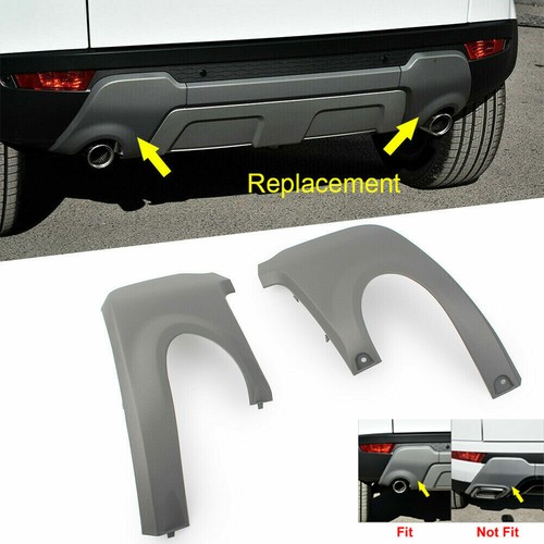 Pair Rear Exhaust Pipe Towing Hook Cover Trim Fit Range Rover Evoque ...