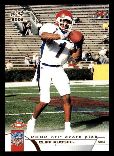 Cliff Russell 2002 Pacific Rookie Card #496 Washington Redskins | eBay